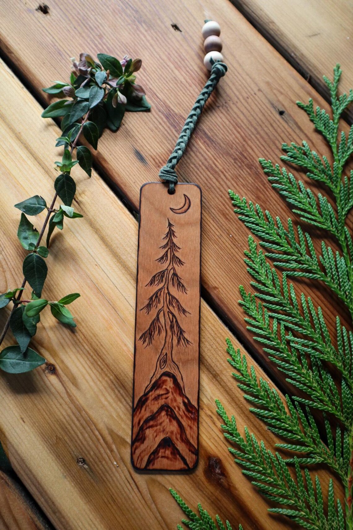 Mystic Cedar Bookmark, Bookmarks, Pyrography, Woodburning, Crafts ...