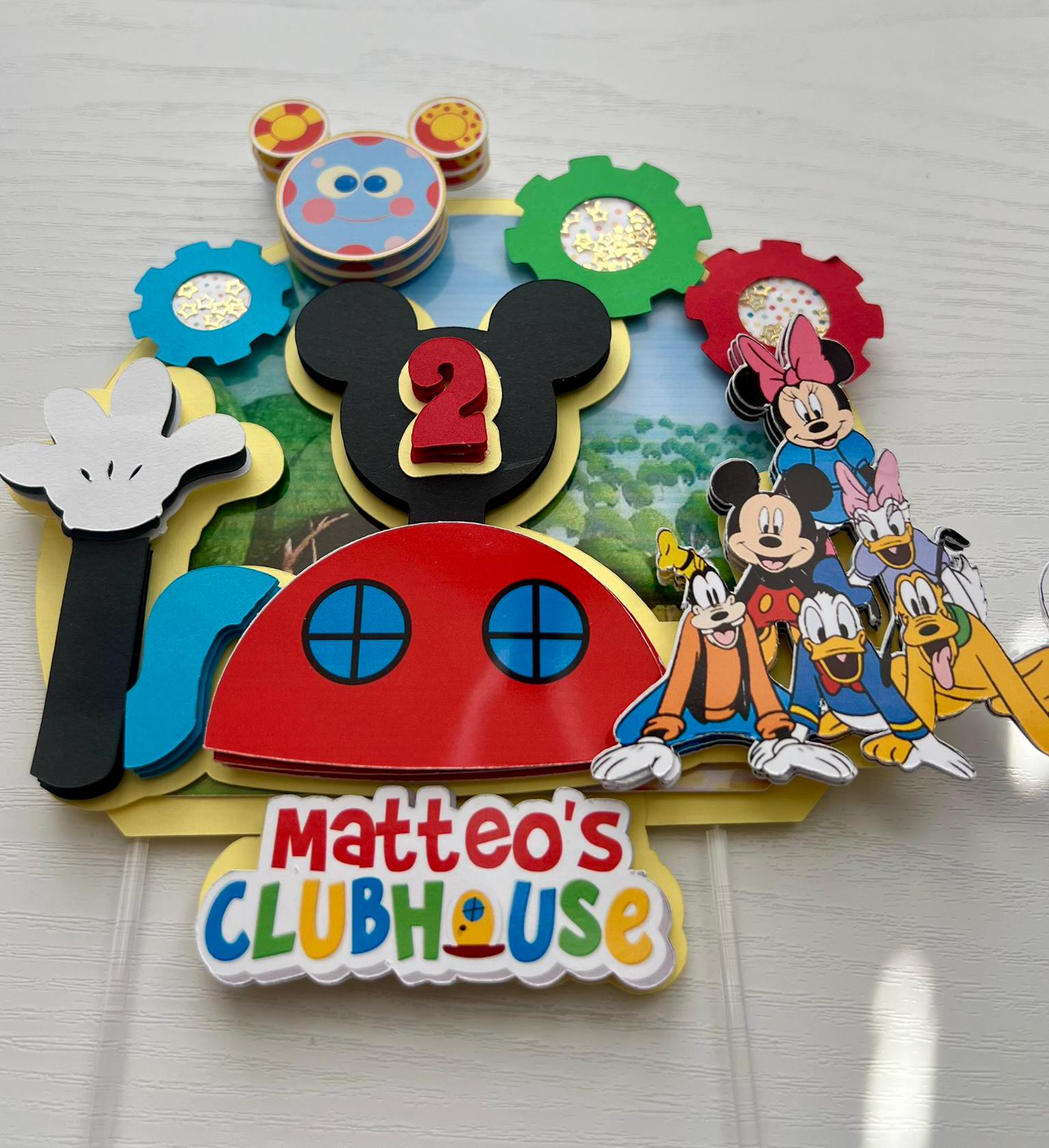 Mickey Mouse Clubhouse Cake Topper: Custom Birthday Party Decoration - Etsy
