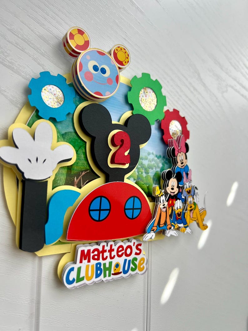 Mickey Mouse Clubhouse Cake Topper: Custom Birthday Party Decoration - Etsy