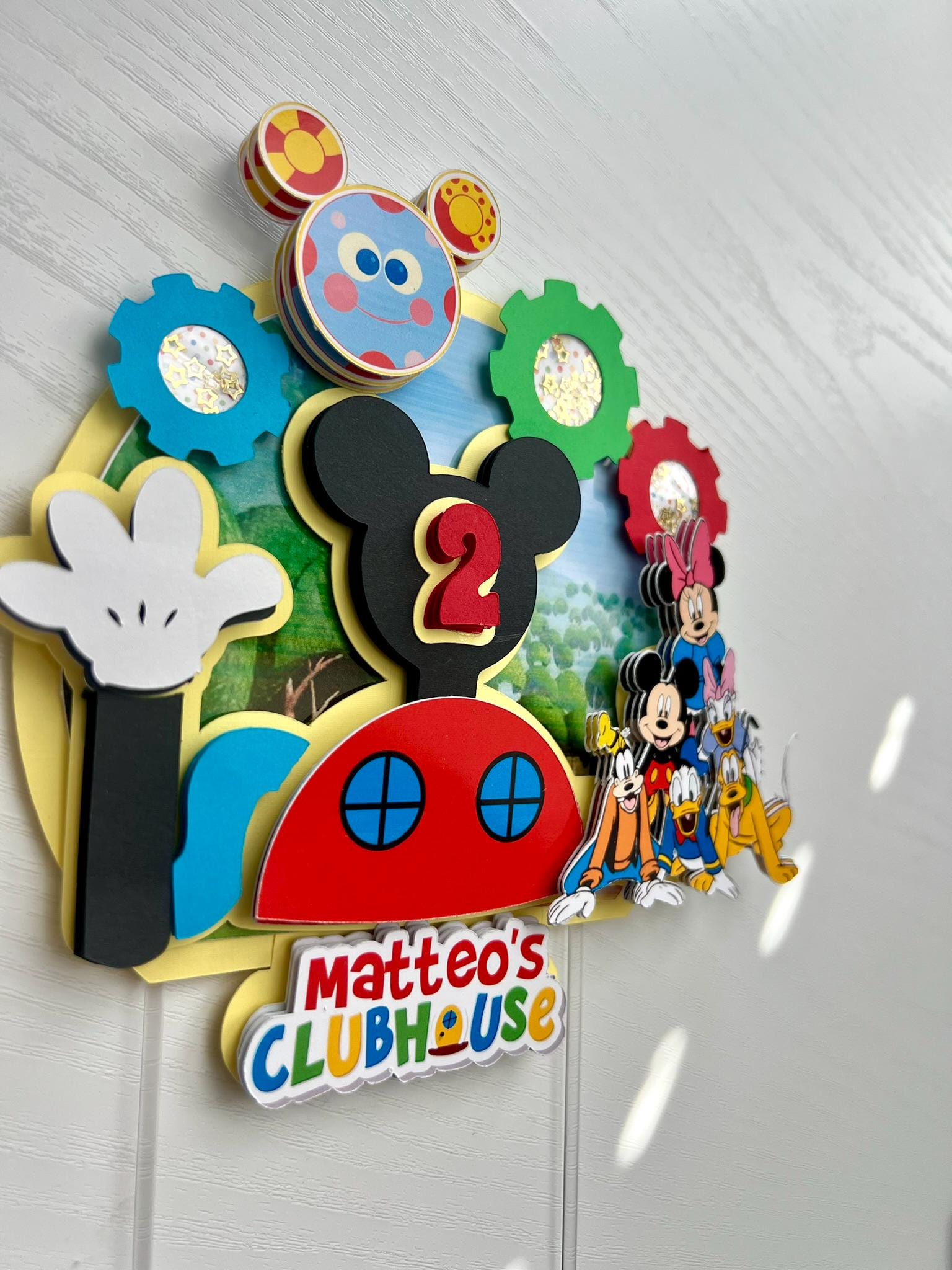 Mickey Mouse Clubhouse Cake Topper, Custom Birthday Cake Decoration ...
