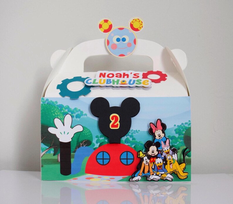 Mickey Mouse Clubhouse Gable Boxes: Party Favor Treat Boxes - Etsy