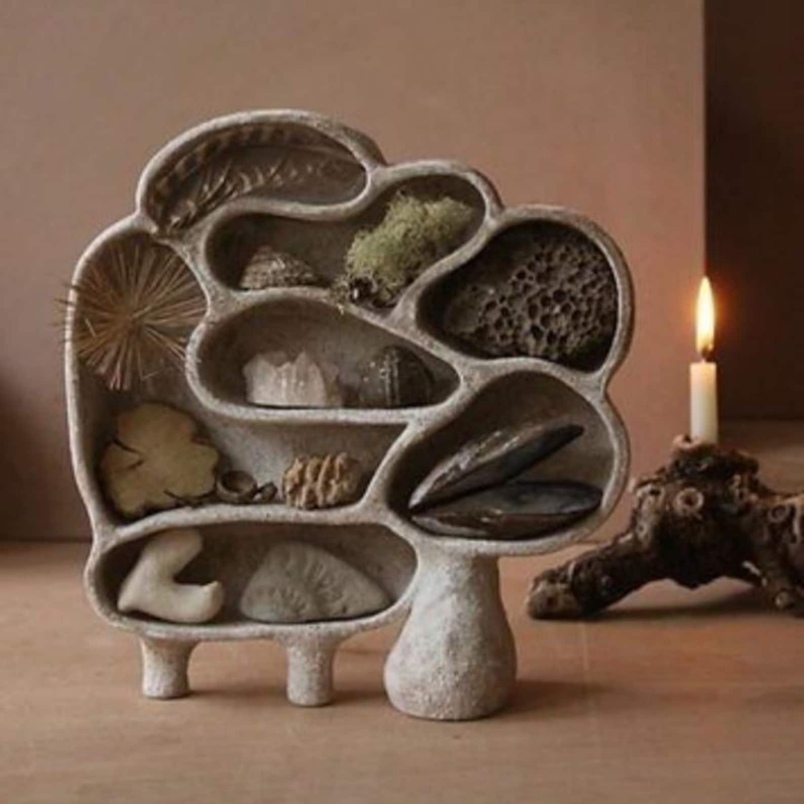 Iconic Handmade Wood and Paper Console Natural Boho Simple Lifestyle ...