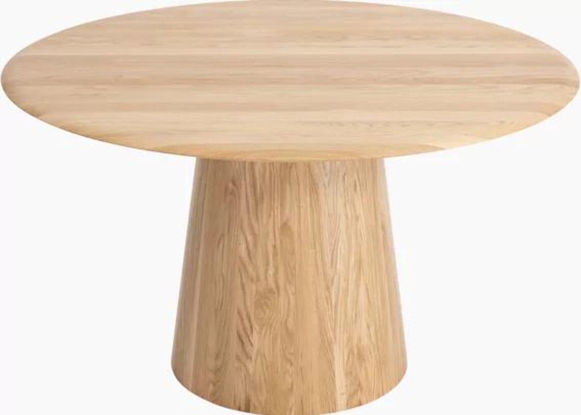 Iconic Japandi Mushroom Round Dining Table in American Oak Japanese ...