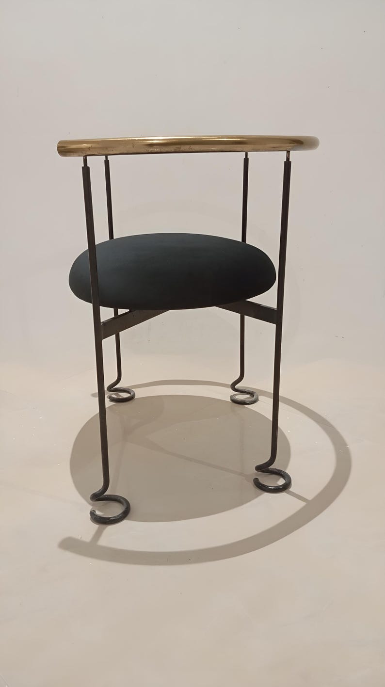 Rare Chaise Vintage Shigeru Uchida C-022 Chromée Et Métal Noir Rei Kawakubo école Shiro Kuramata ...