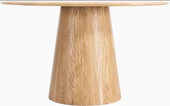 Iconic Japandi Mushroom Round Dining Table in American Oak Japanese ...