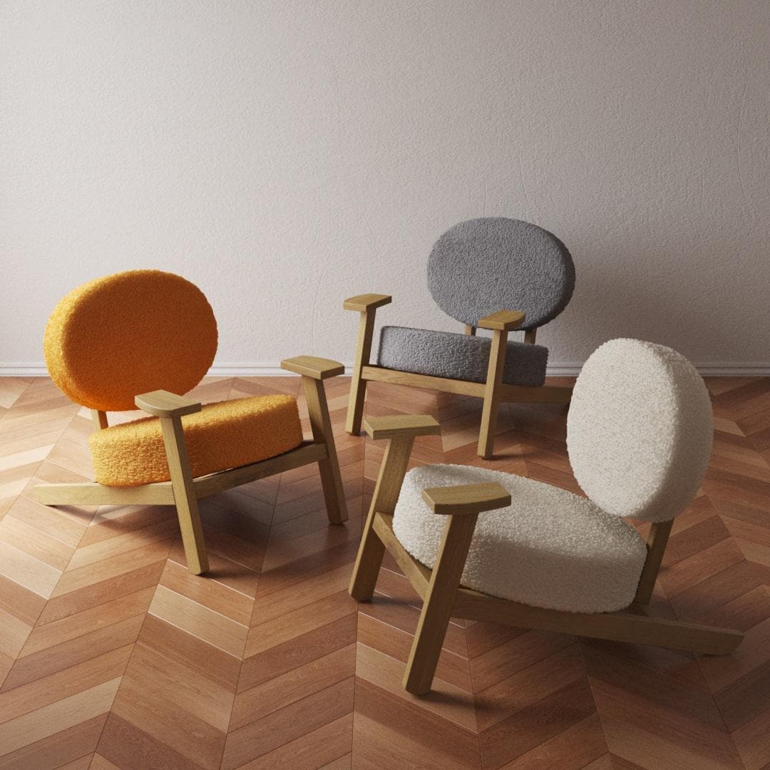 Iconic Love Chair Oak Wood Confortable Seat for Any Room - Etsy