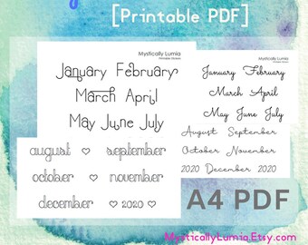 Planner Headers Printable - Etsy