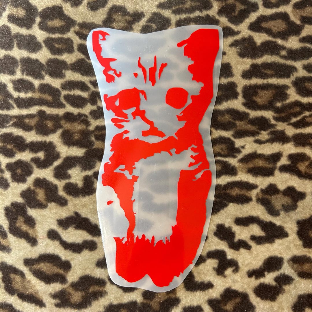 Cute Cat Standing Meme Decal || Car Decals || Cats || Red , White ...