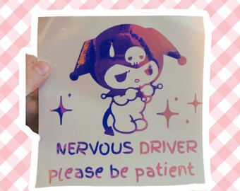 Nervous Driver Decal - Etsy