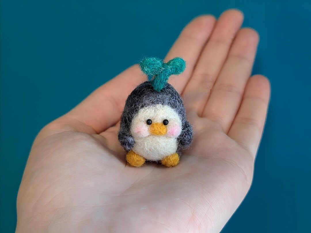 Little Sprout Needle Felted Penguin - Etsy