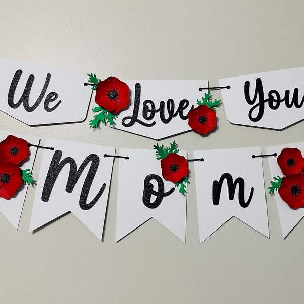 Poppy Banner - Etsy