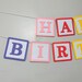 Pastel Alphabet Block Birthday Banner: ABC Building Block Party - Etsy