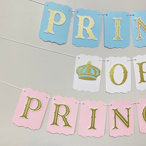 Prince or Princess Gender Reveal Banner - Etsy