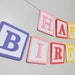 Pastel Alphabet Block Birthday Banner ABC Birthday Banner ABC Block ...
