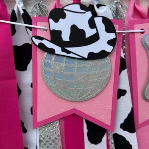 Disco Cowgirl High Chair Banner: First Rodeo Birthday Party - Etsy