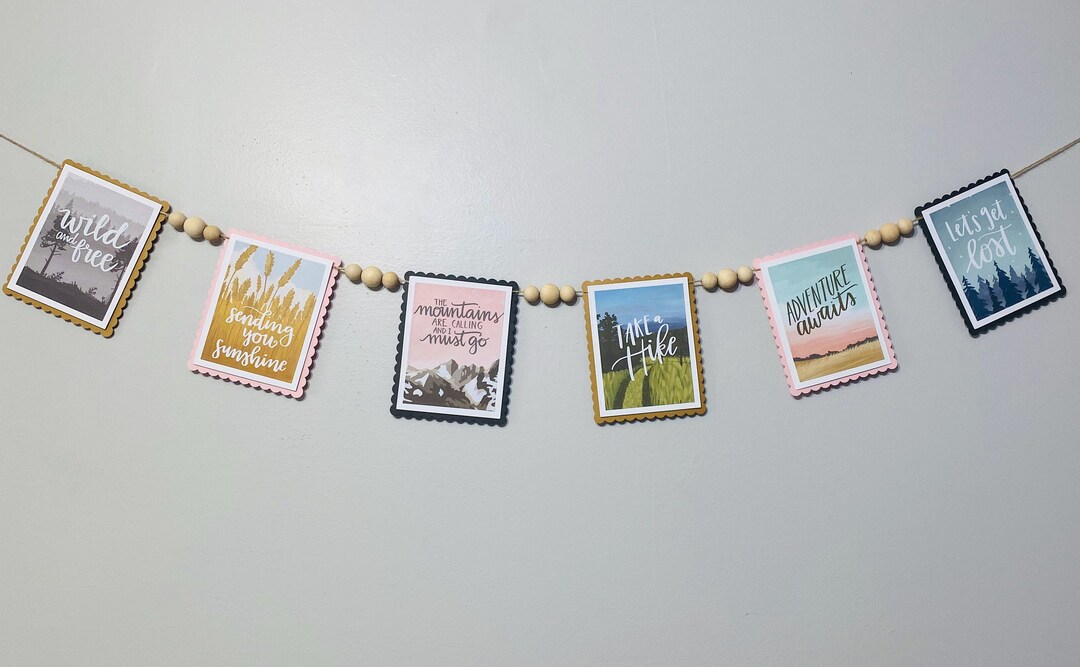 Adventure Banner * Boho Decor Banner * Outdoors Banner * the Mountains ...