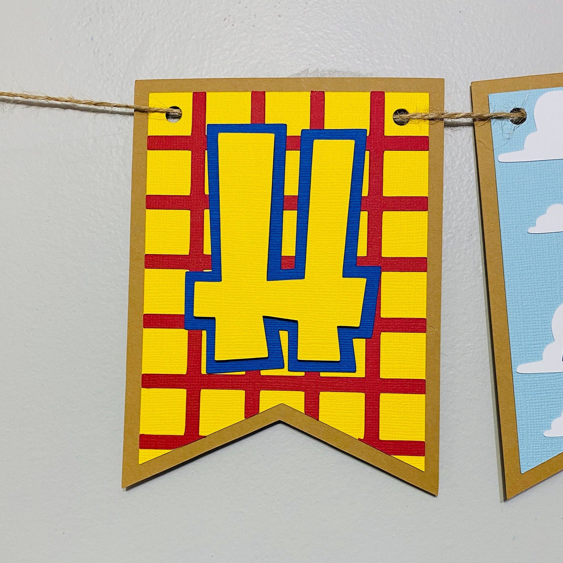 Toy Story Happy Birthdaybanner Toy Story Woody Cowboy - Etsy