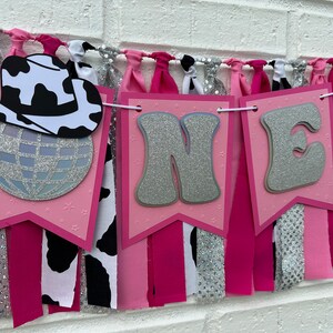 Disco Cowgirl High Chair Banner: First Rodeo Birthday Party - Etsy
