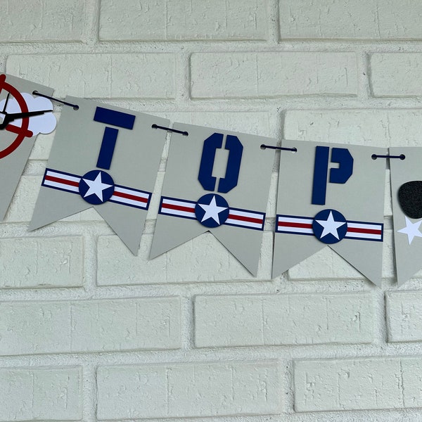 Fighter Jet Birthday Banner - Etsy