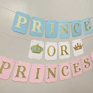 Prince or Princess Gender Reveal Banner - Etsy