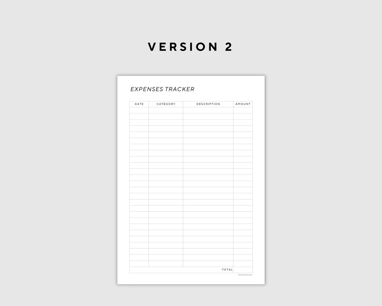 Income & Expenses Tracker, Monthly Budget, Finance Planner, Printable ...