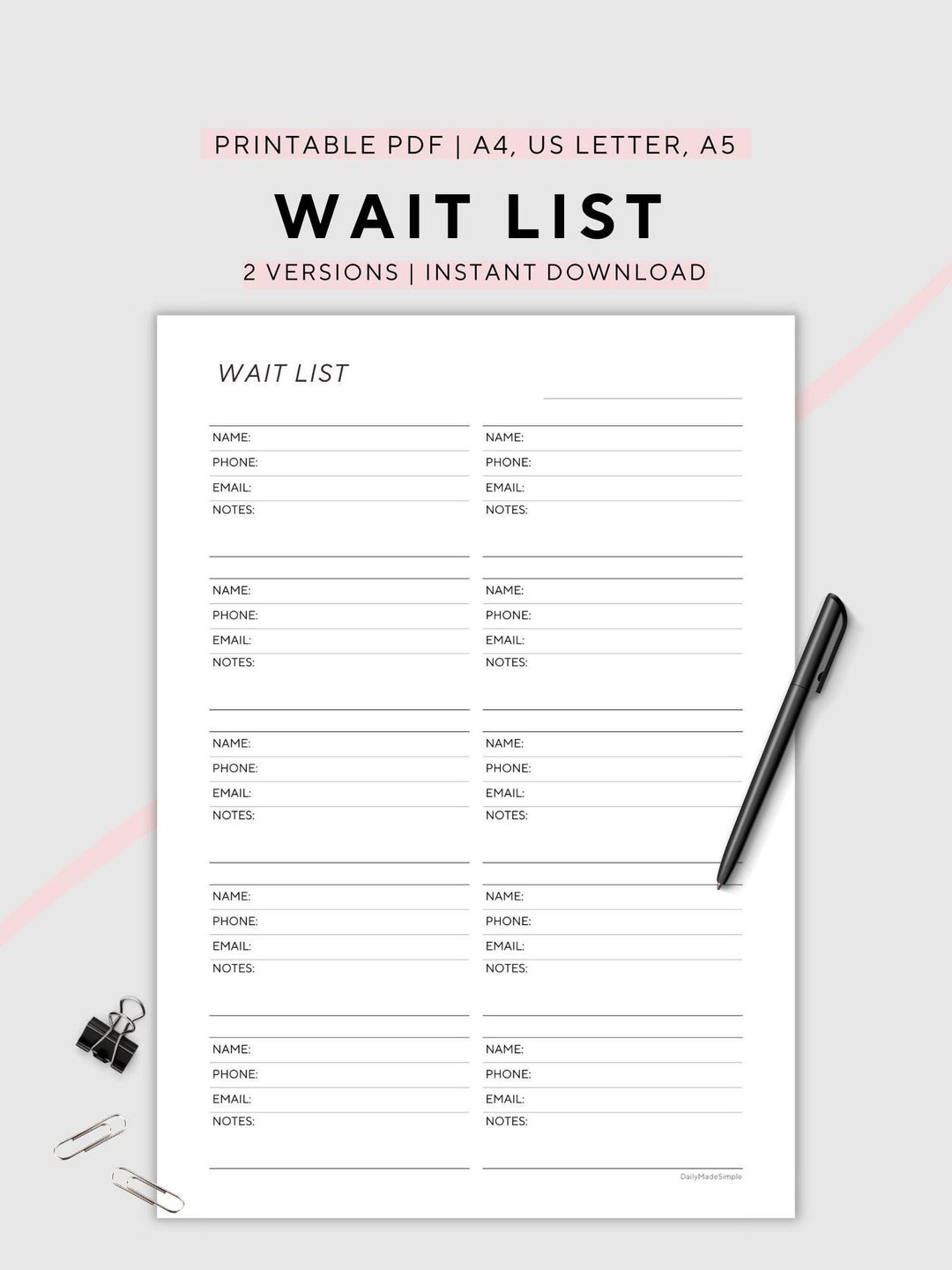 Wait List, Pre-order Tracker, Pre-order Management Tool, Pre-order List ...
