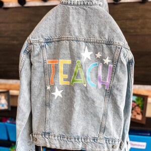 Teacher Jean Jacket - Etsy