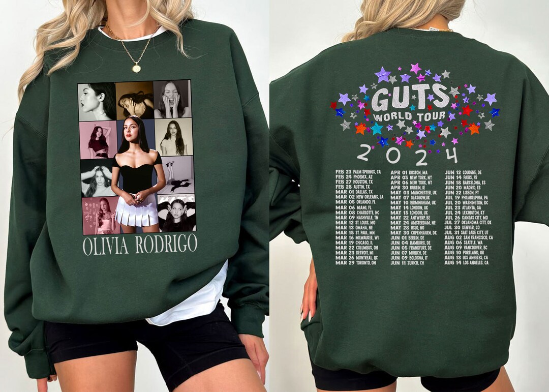 Olivia Guts Tour 2024 PNG, Olivia Rodrigo Guts Png, Olivia Track List ...