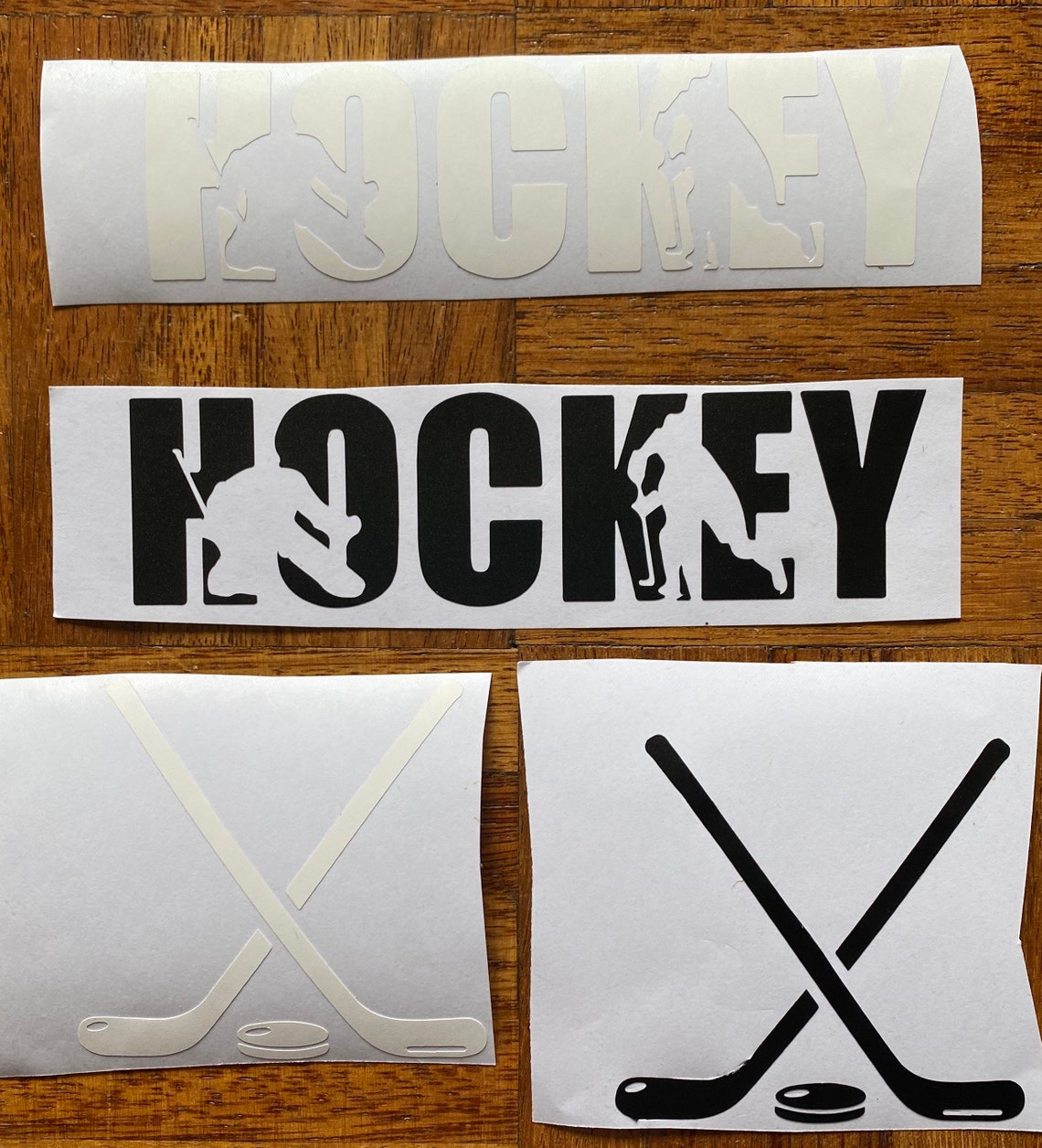 Car Vinyl Sticker Hockey Sticks Black or White - Etsy