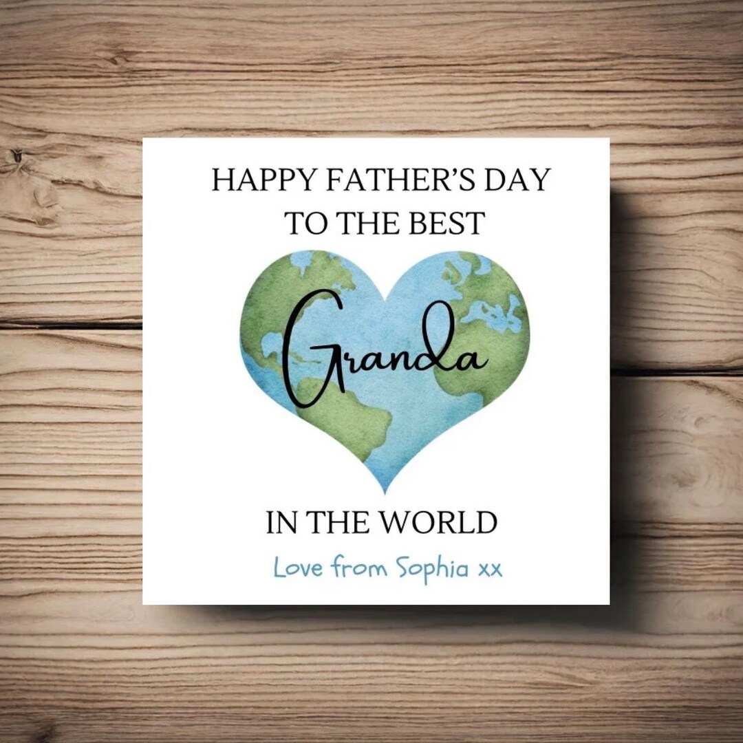 Father’s Day Card • Granda • Dad • Daddy • God Father • Grandfather ...