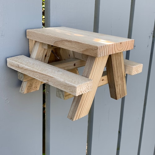 Squirrel/ Bird Mini Picnic Table Feeder Table. - Etsy