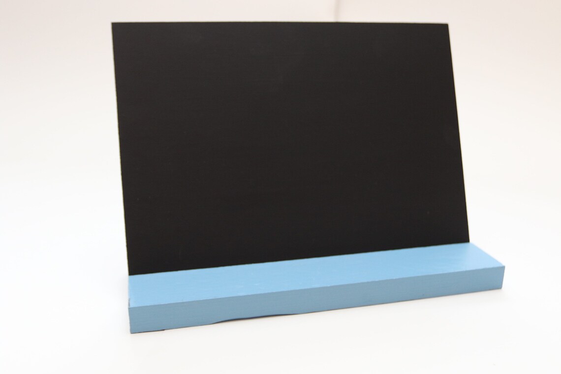 Chalkboard Freestanding A4 Chalkboard Blue - Etsy Denmark
