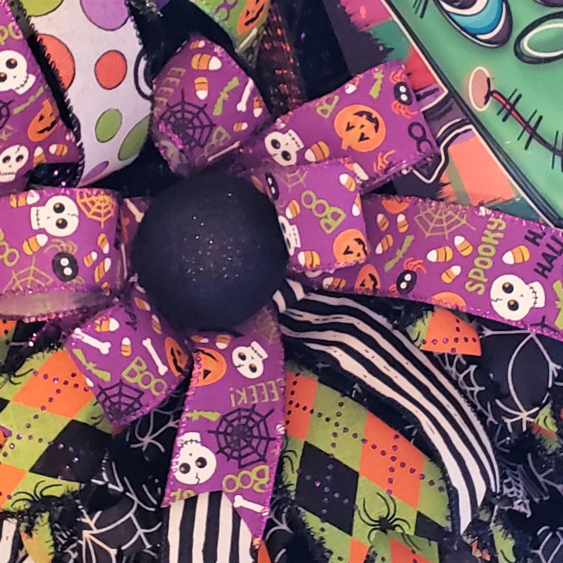 Spooky Creep It Real Frankenstein Halloween Wreath - Etsy