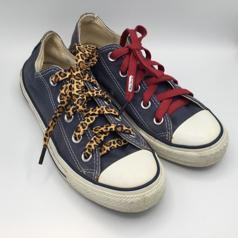 Shoe Strings Odd Strings Laces Lipstick and Leopard Print - Etsy
