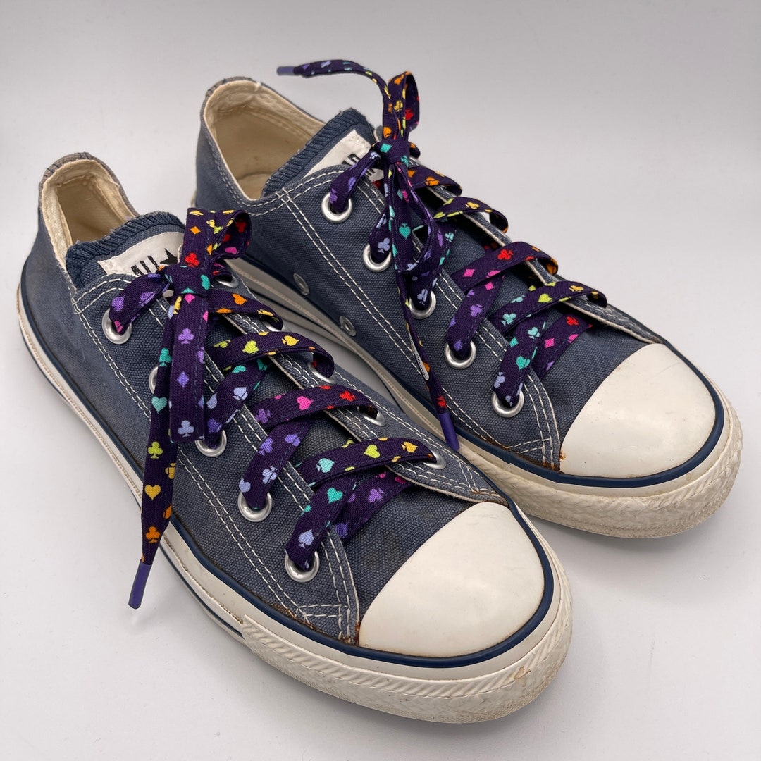 Shoe Strings Perfect Pair Laces Playing Card Suits Cotton Shoelaces ...