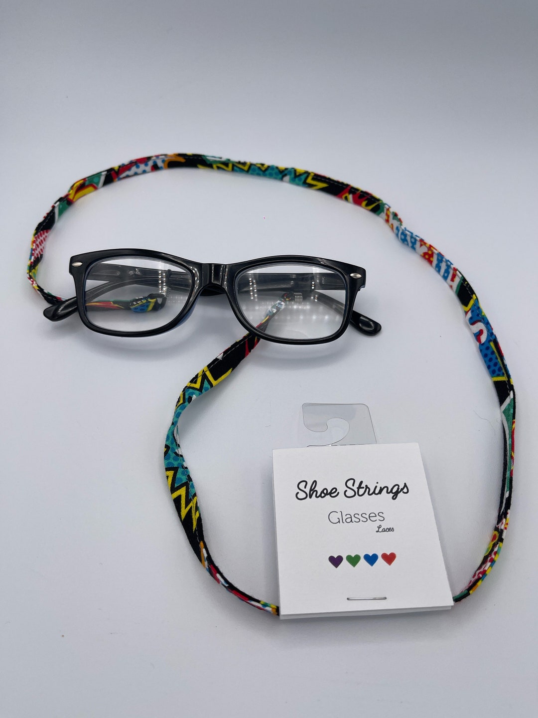 Shoe Strings Glasses Laces Superhero Pow Bang Eyeglass Cord, Eyeglass ...
