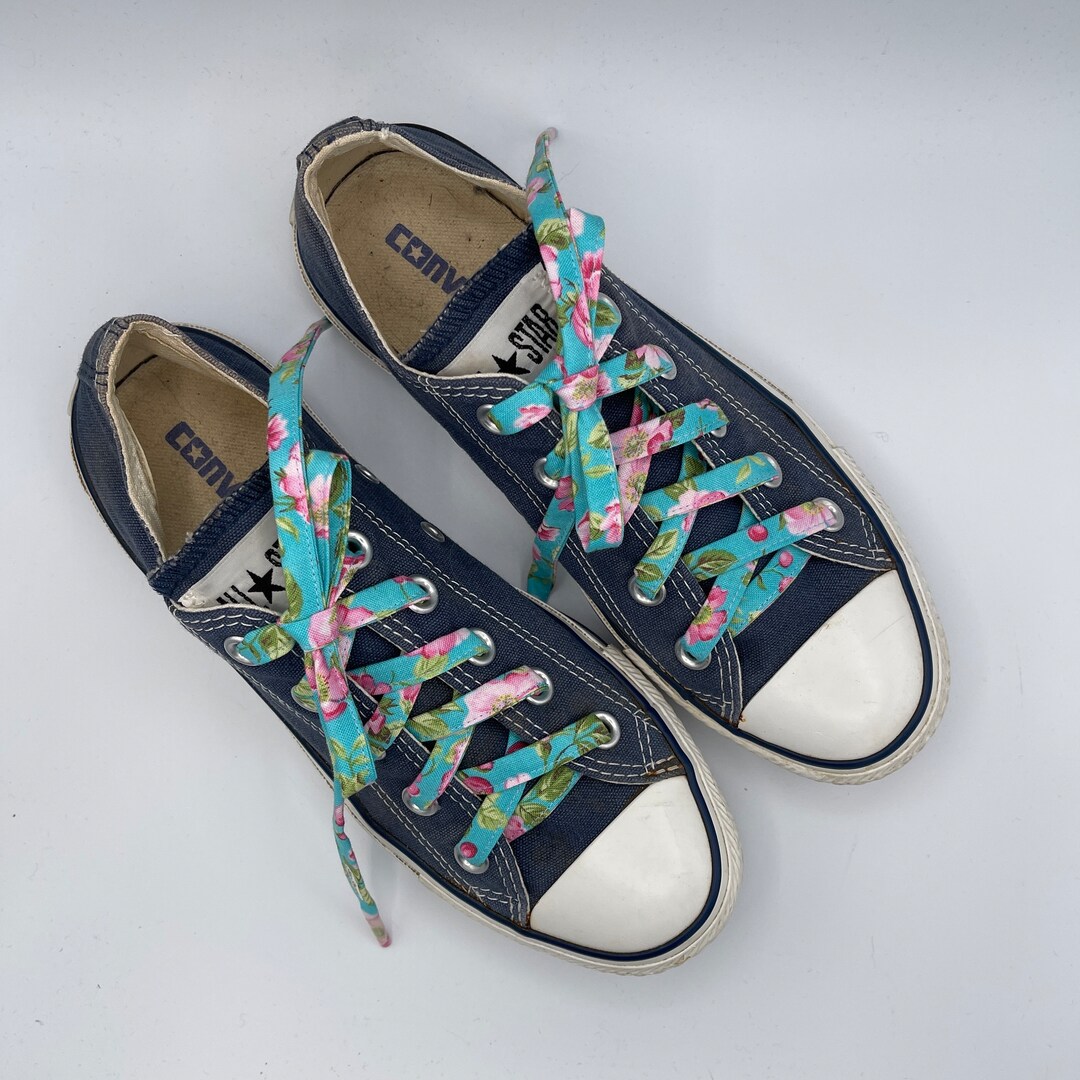Shoe Strings Perfect Pair Laces - Cherry Blossoms and Turquoise Skies ...