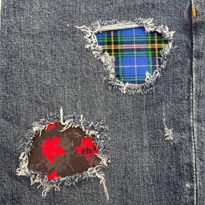 Ripped Designs Denim Patches Canada and Nova Scotia Proud - Etsy