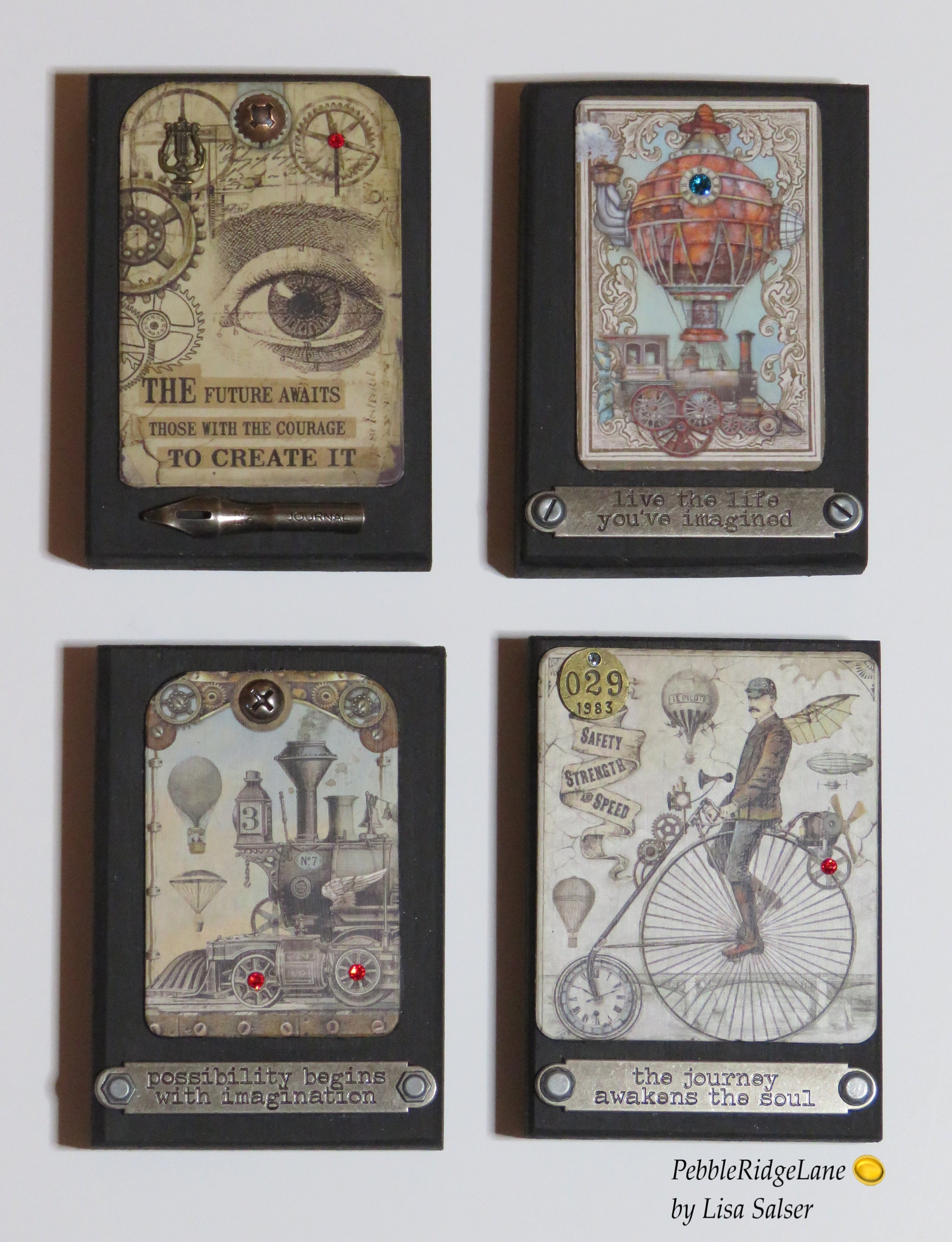 Steampunk Wood Block, Chapeau Mecanique, Gentleman, Top Hat, Clock ...