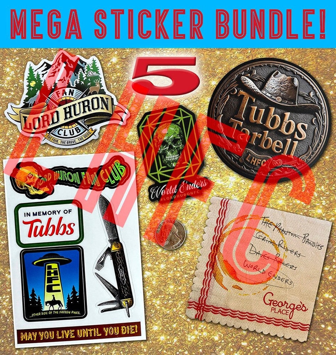 LHFC Lord Huron Fan Club Merch MEGA STICKER 5 Pack Vinyl, Decal, Laptop ...