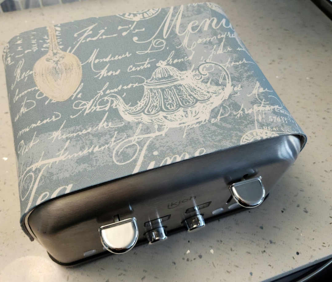 Magnetic Toaster Cover: Handmade Cotton Toaster Huggee - Fits 2 & 4 ...