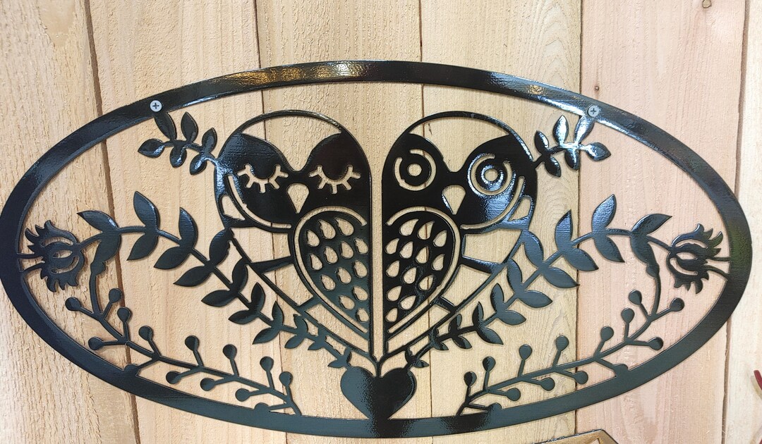 Metal Owl Sign - Etsy