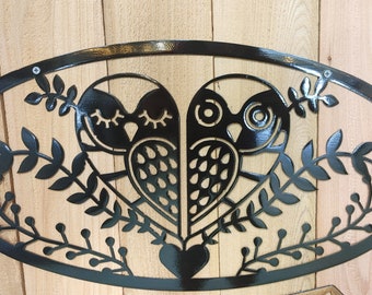 Metal Owl Sign | Etsy