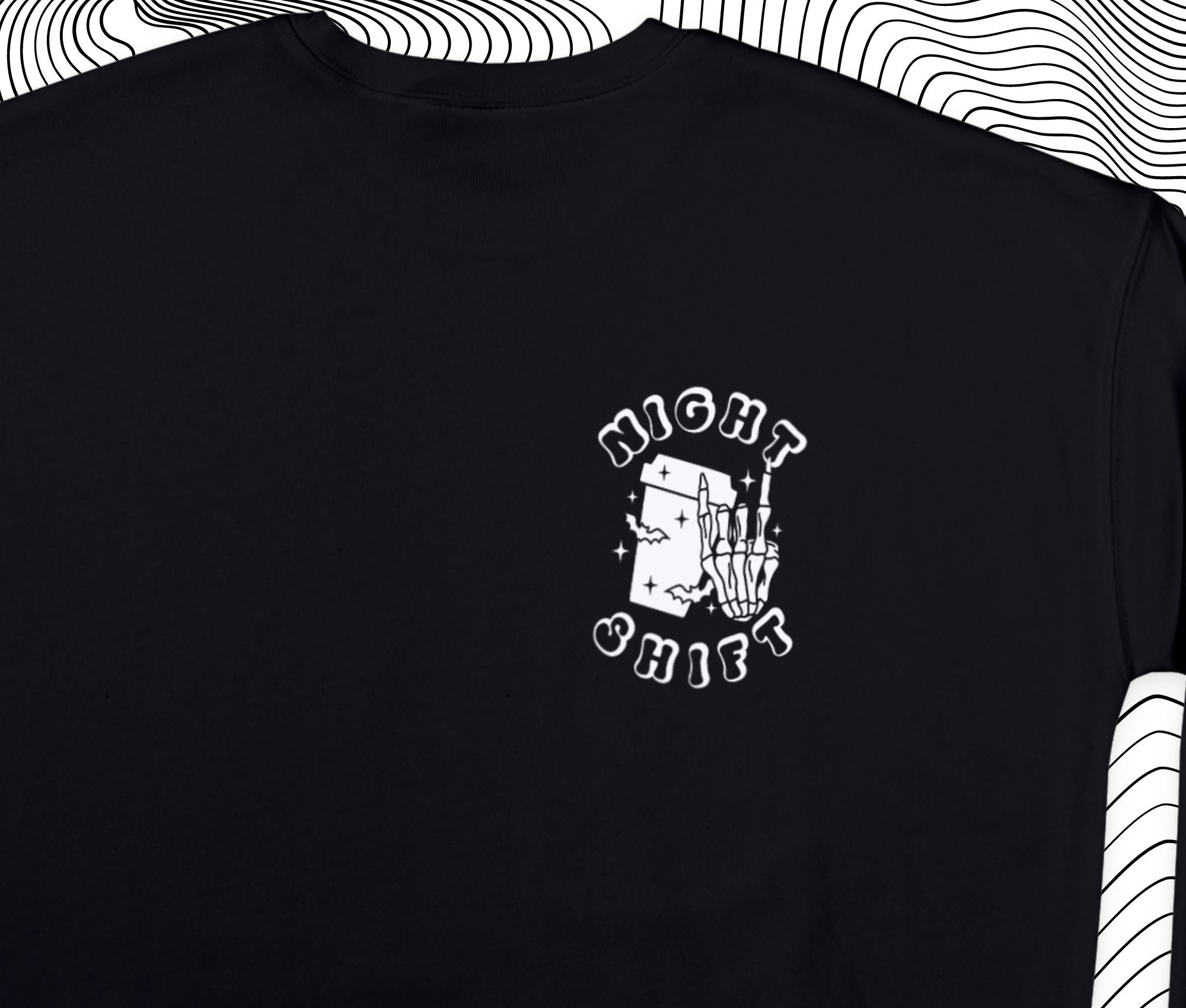 Night Shift Nurse SVG Night Shift Skeleton Coffee Cup SVG Night Shift ...