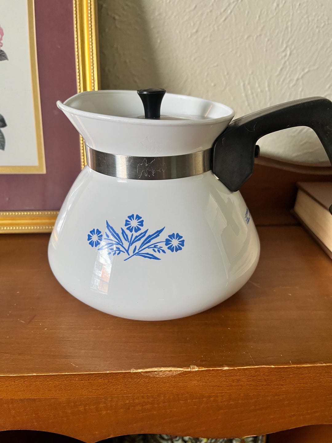 Vintage Corning Ware Blue Cornflower Teapot/tea Kettle With Lid - Etsy