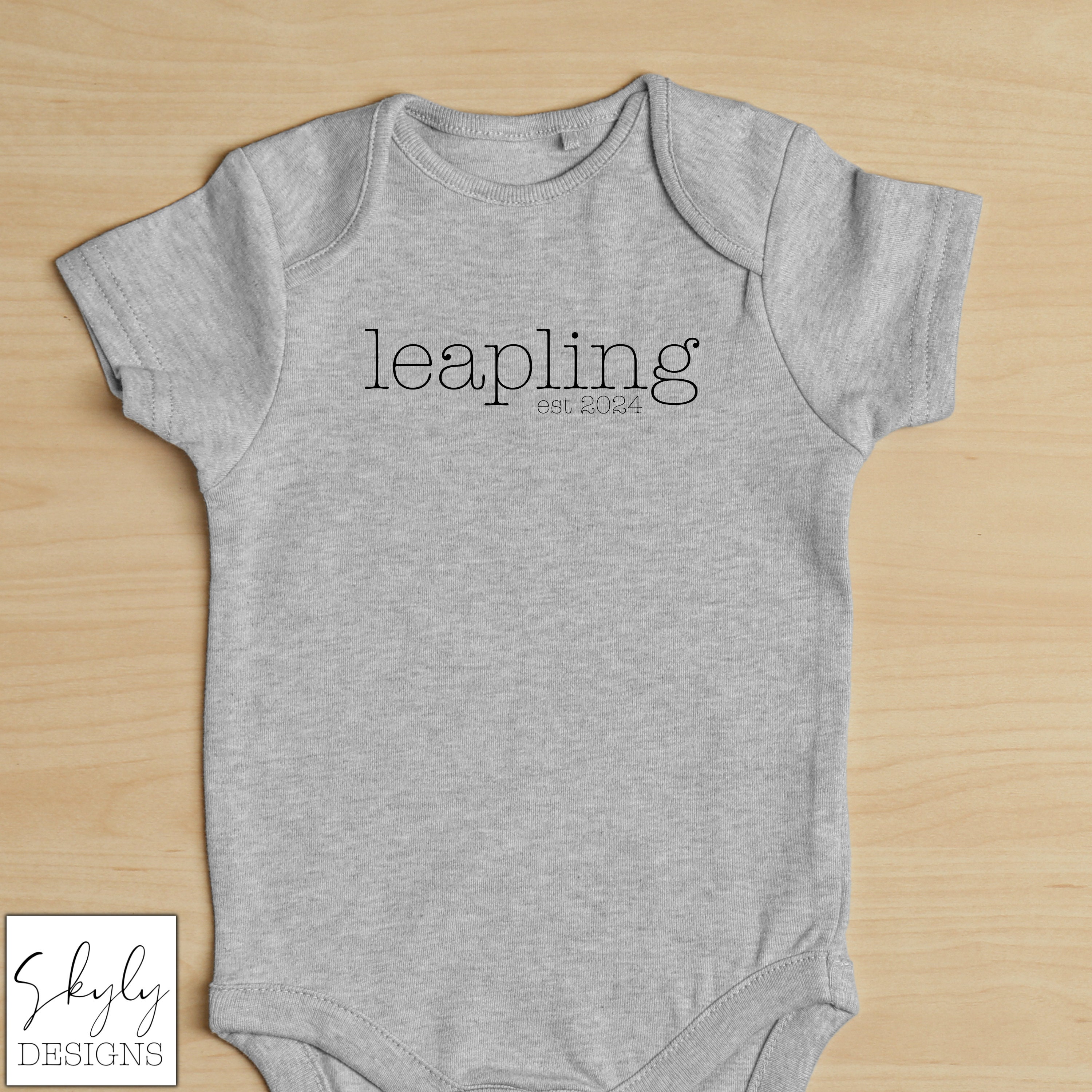 Leap Year Baby Onesiec Leap Year Infant Bodysuit Leap Year Baby Gift ...