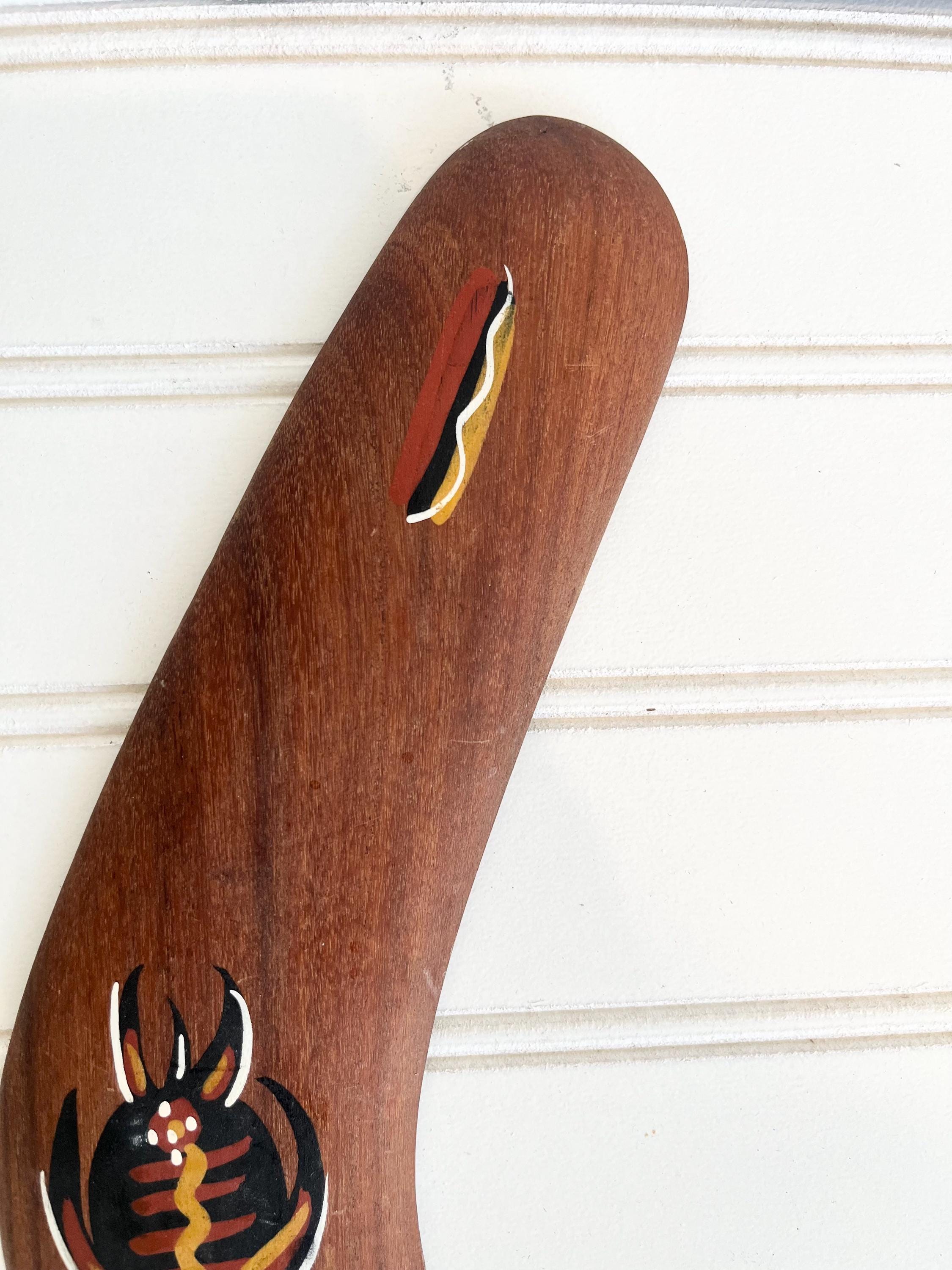Aboriginal Australian Boomerang - Hand Painted Boomerang Made From ...