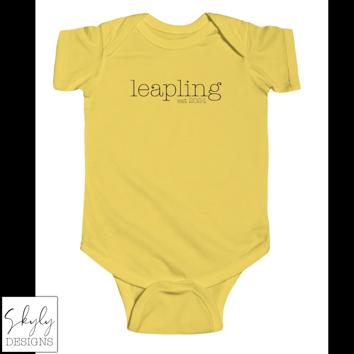 Leap Year Baby Onesiec Leap Year Infant Bodysuit Leap Year Baby Gift ...