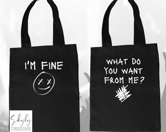 I'm Fine Mcfly Tote Bag Mcfly Merch Mcfly Band Mcfly Lyrics Dougie ...