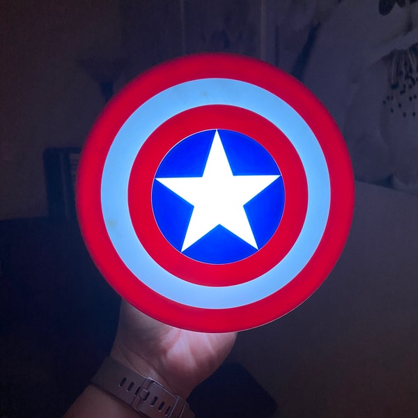 Captain America Shield Light - Etsy